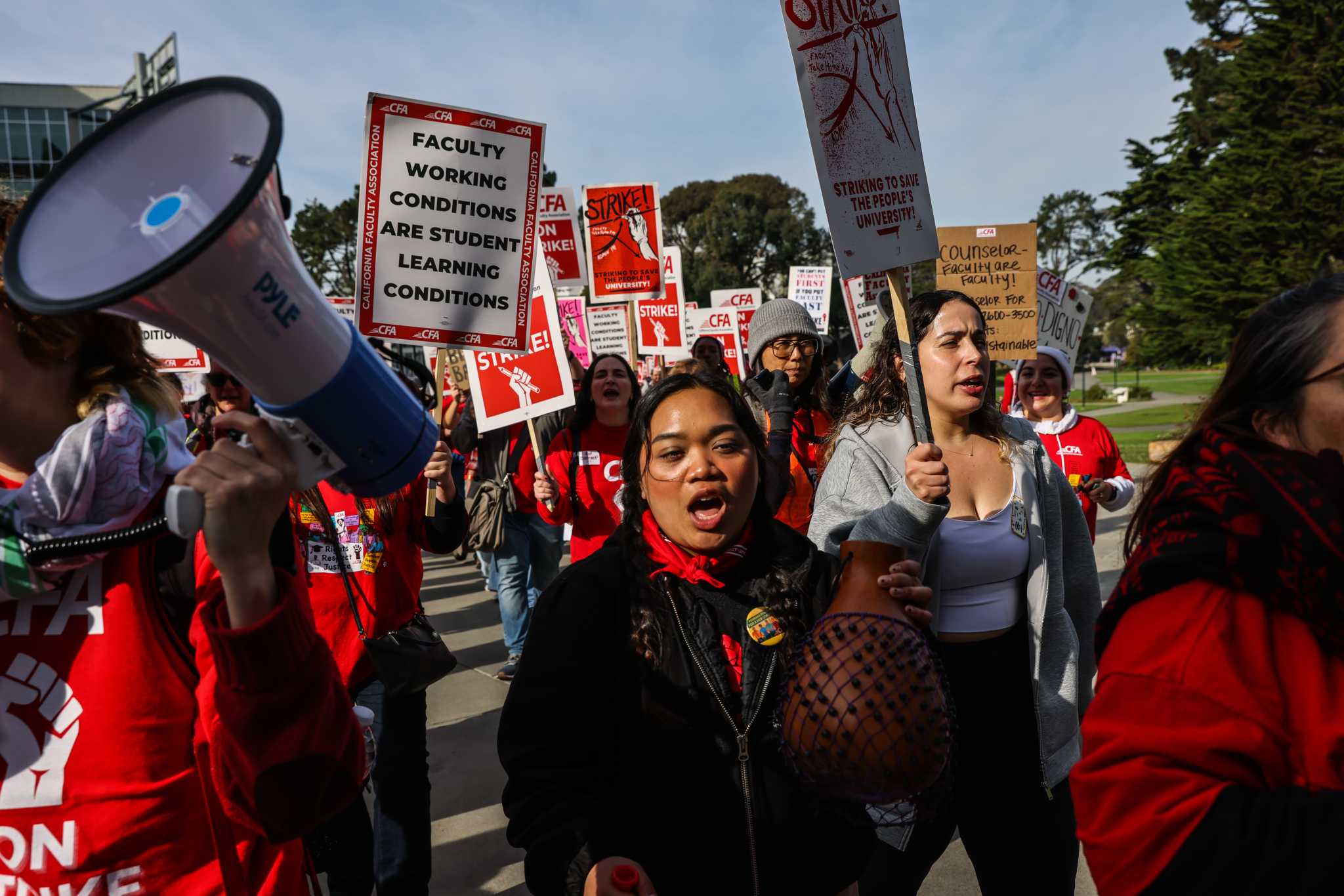 SF State faculty go on strike to demand salary raises, benefits