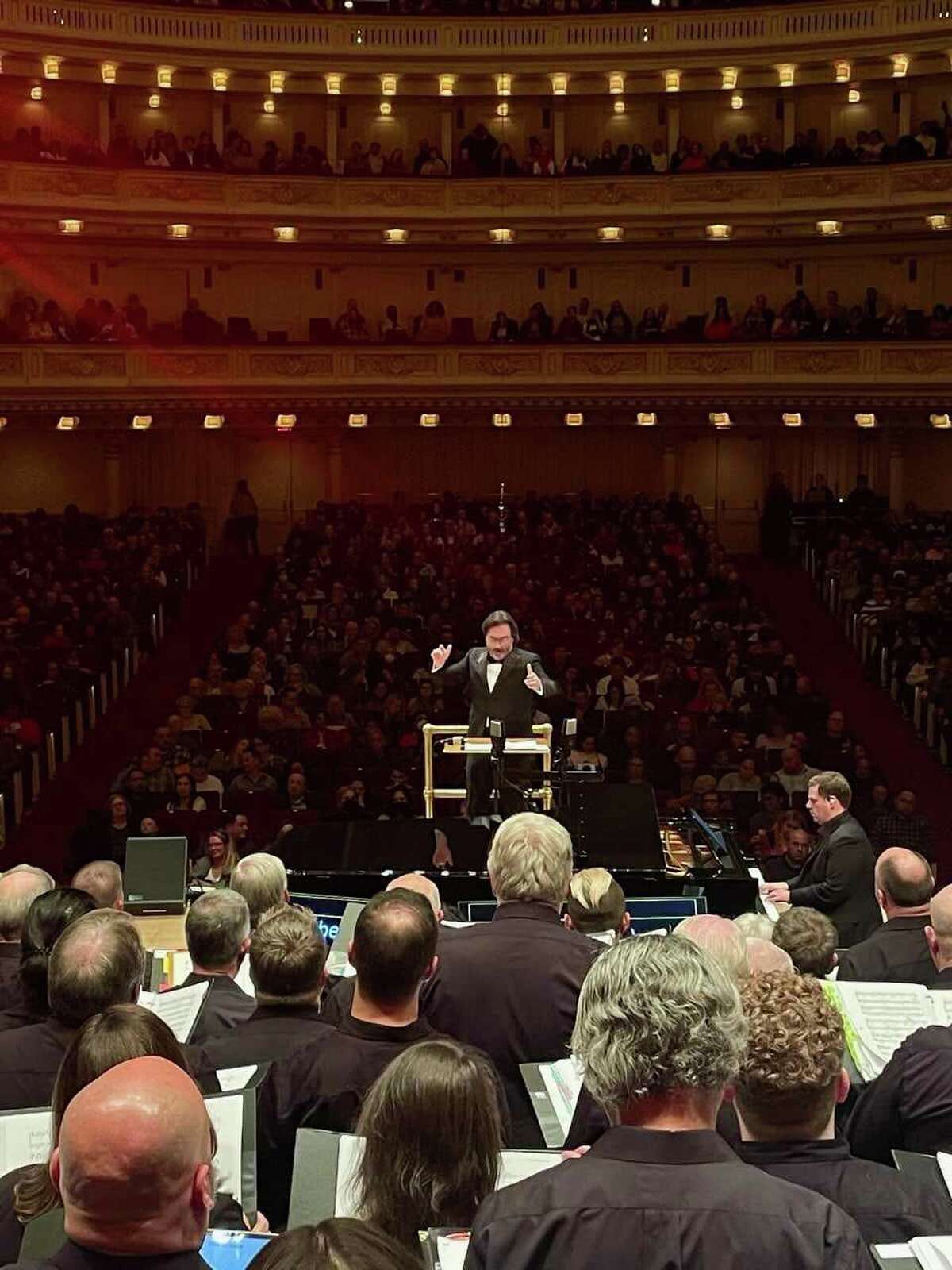FBC choir members sing in Carnegie Christmas concert