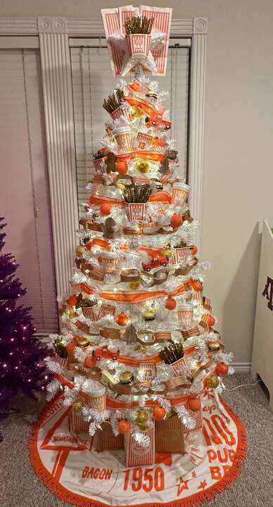 Texas woman creates Whataburger Christmas tree