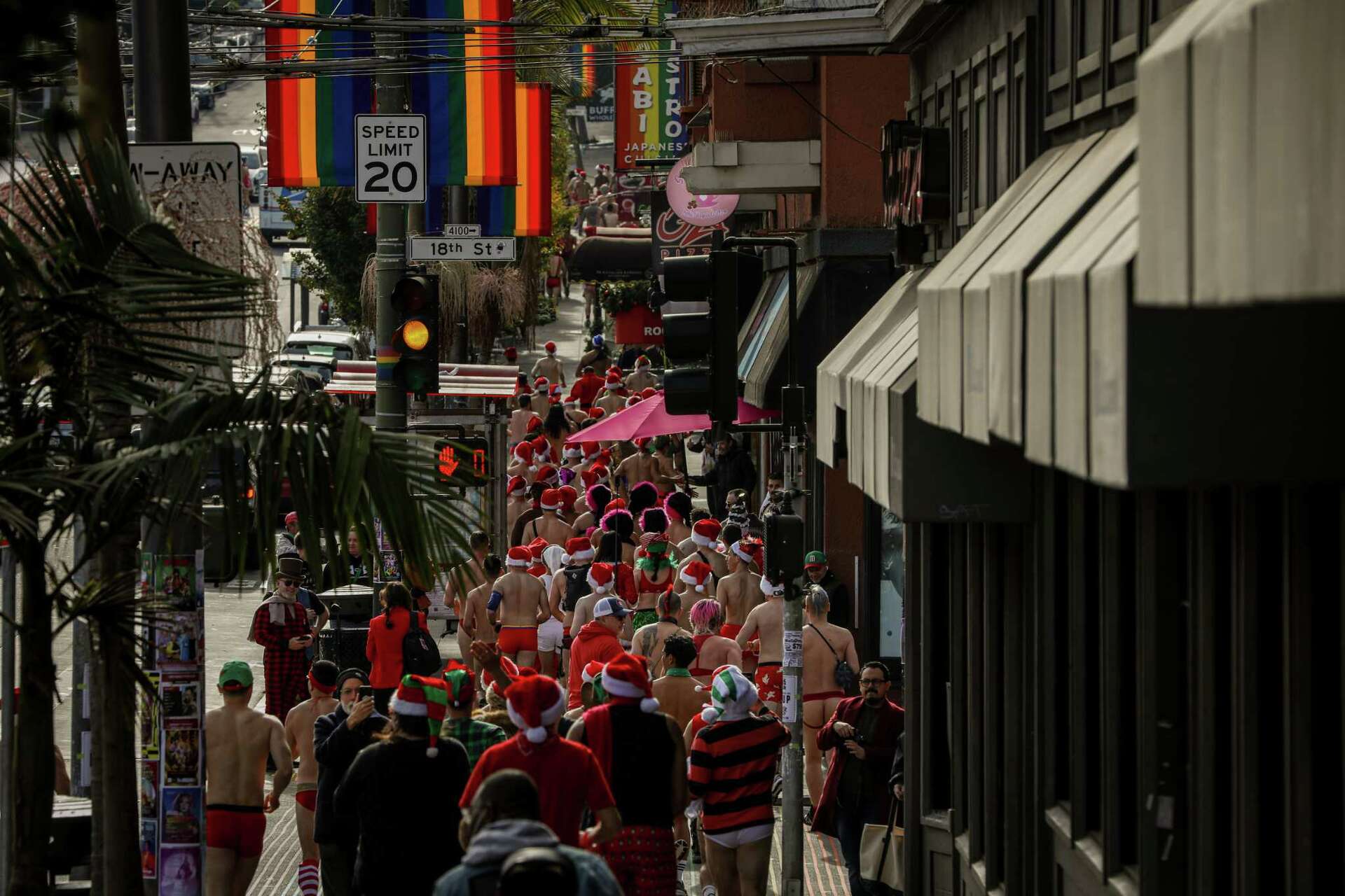 Santa Skivvies: Runners shed inhibitions, raise funds in SF’s Castro