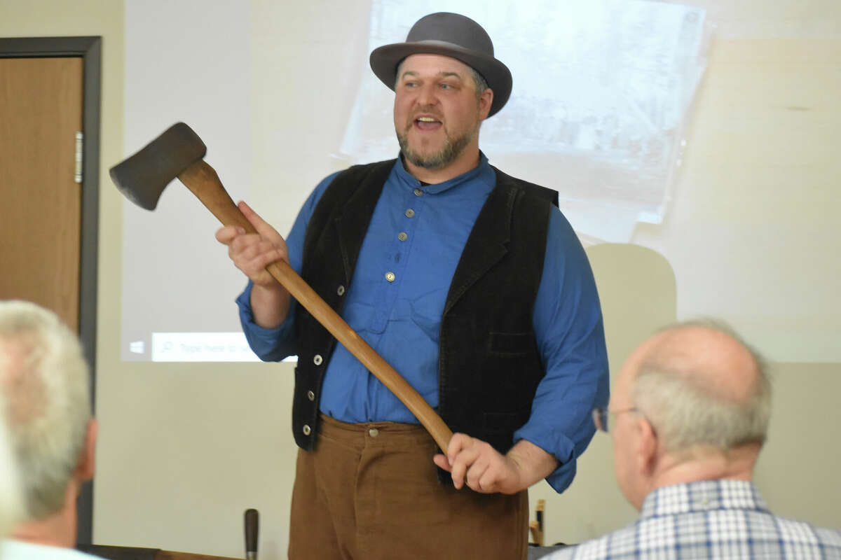 Reed City library hosts presentation by Lumberjack and Logging Museum