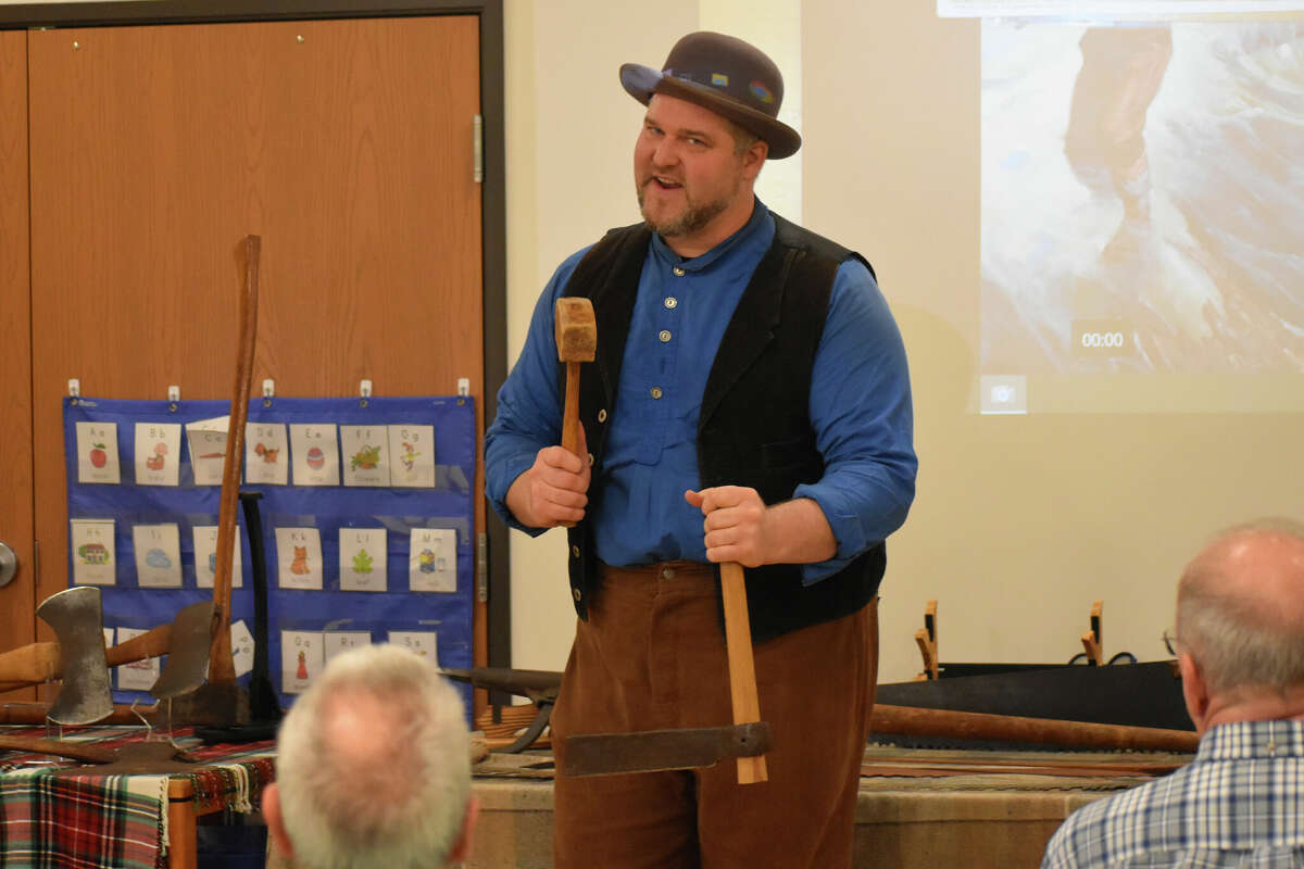 Reed City library hosts presentation by Lumberjack and Logging Museum