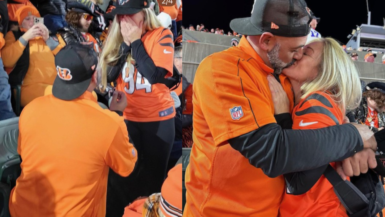 WATCH: Fan surprises girlfriend with proposal at NFL game
