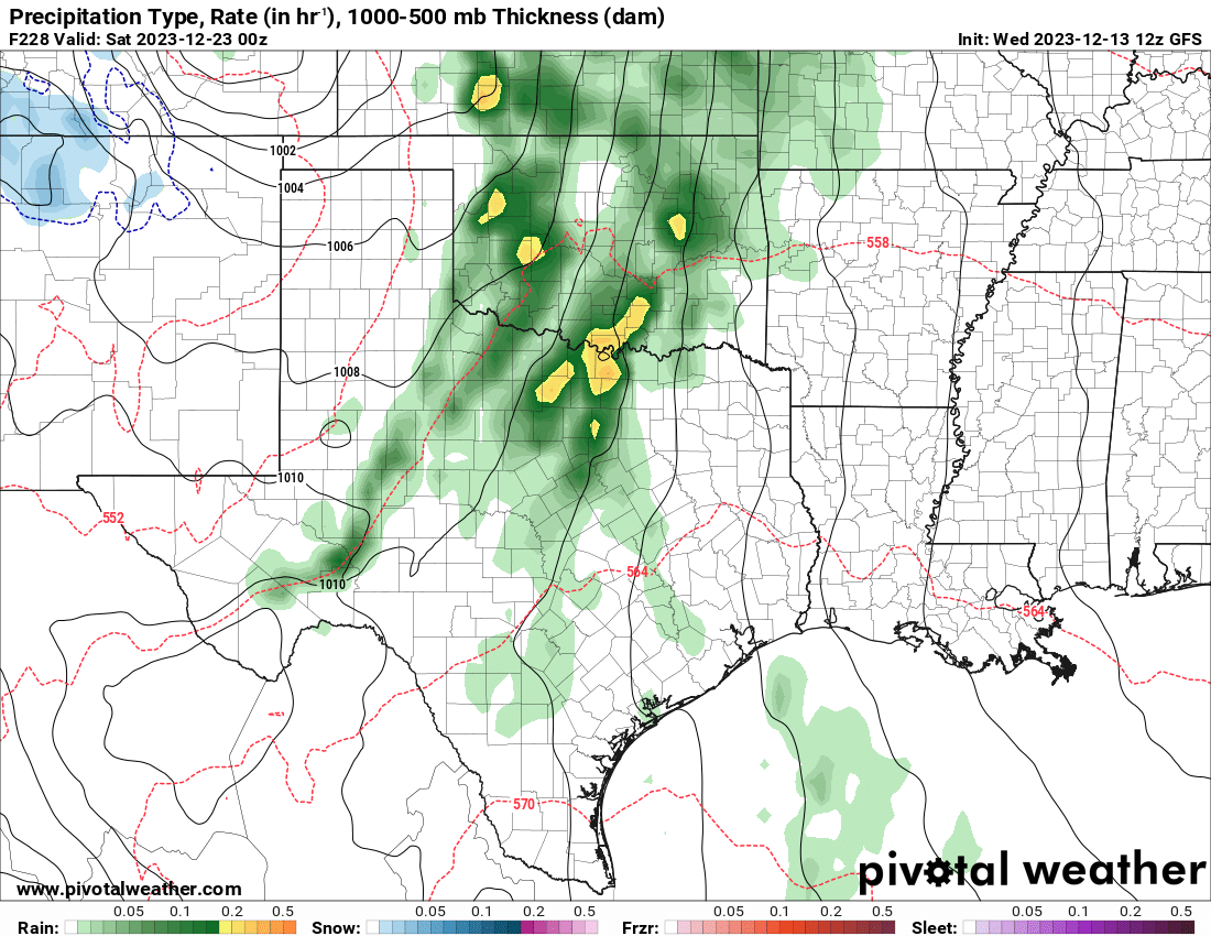 Here’s the first look at the Christmas forecast in Texas