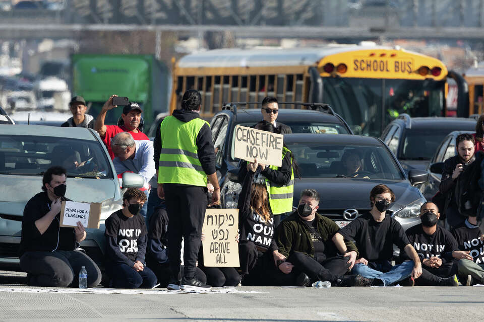 Protesters shut down major Calif. freeway during rush hour