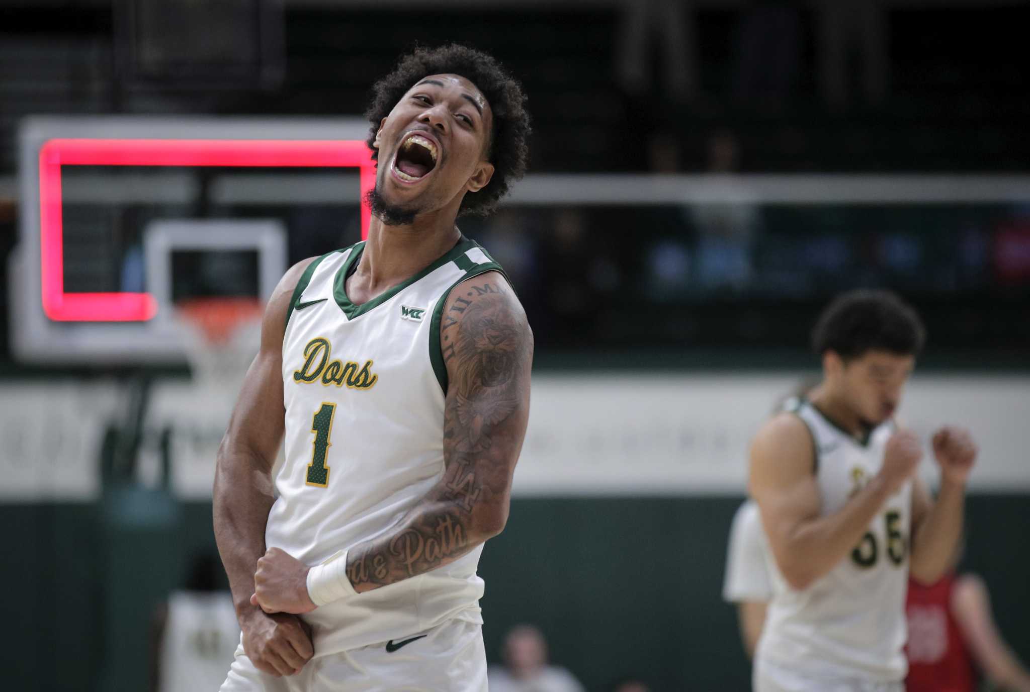 USF men overcome 15-point deficit to edge Seattle