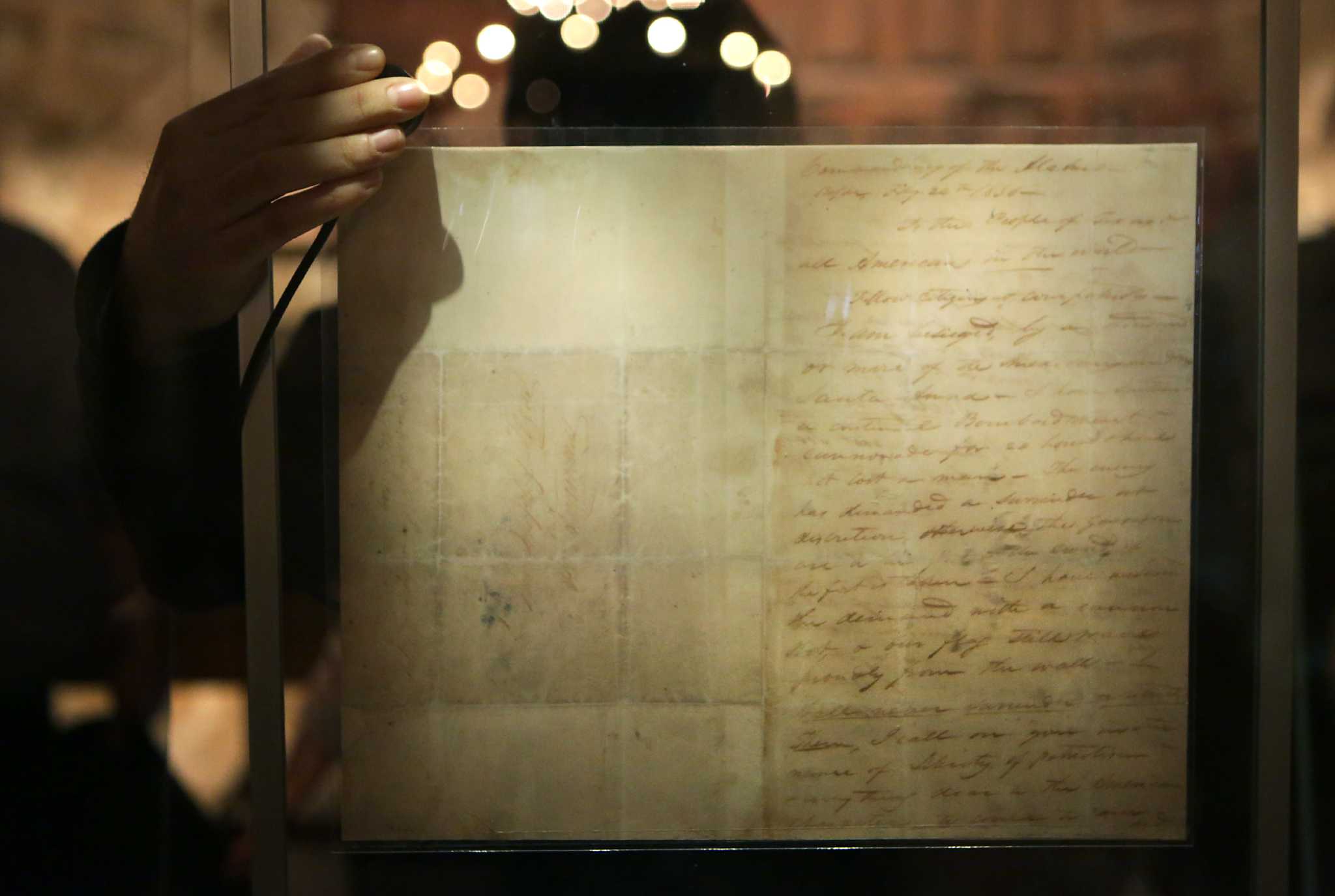 'Victory or Death' letter penned by Travis to return to Alamo