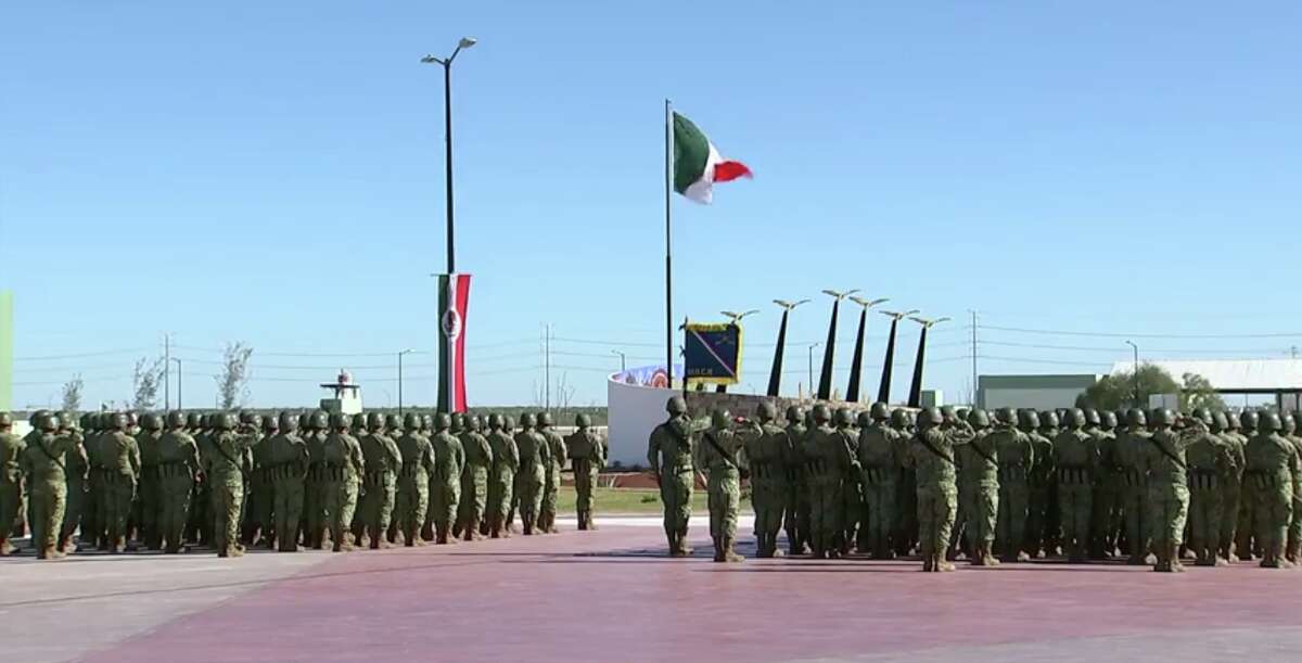 Mexican president inaugurates major military base in Nuevo Laredo