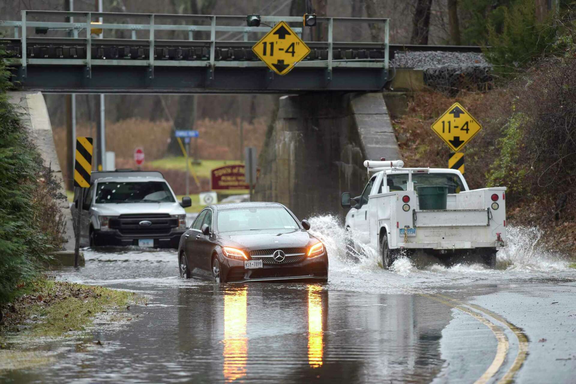 Some Danbury roads still closed due to flooding from rainstorm