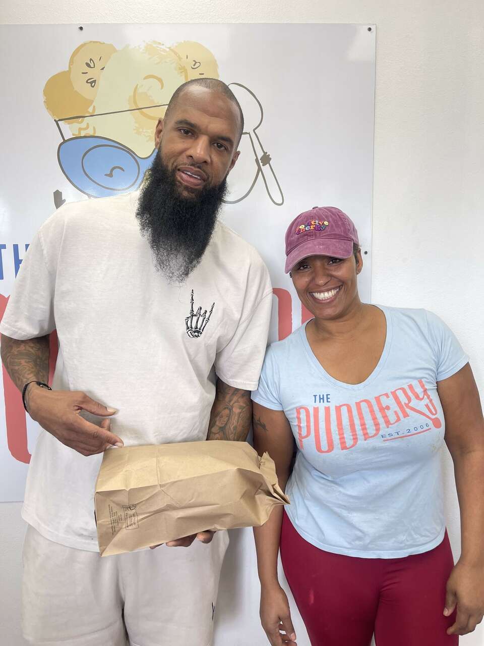 Houston rapper Slim Thug visits the Puddery in Pearland