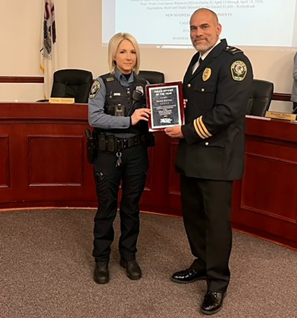 Chief Manley honors various officers