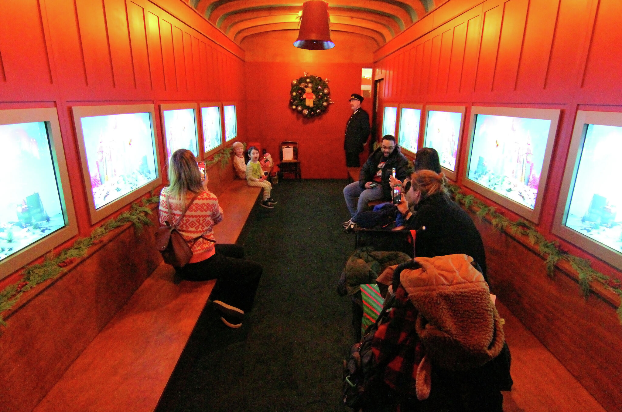 In photos: Stamford's Holiday Wish Express offers virtual train ride