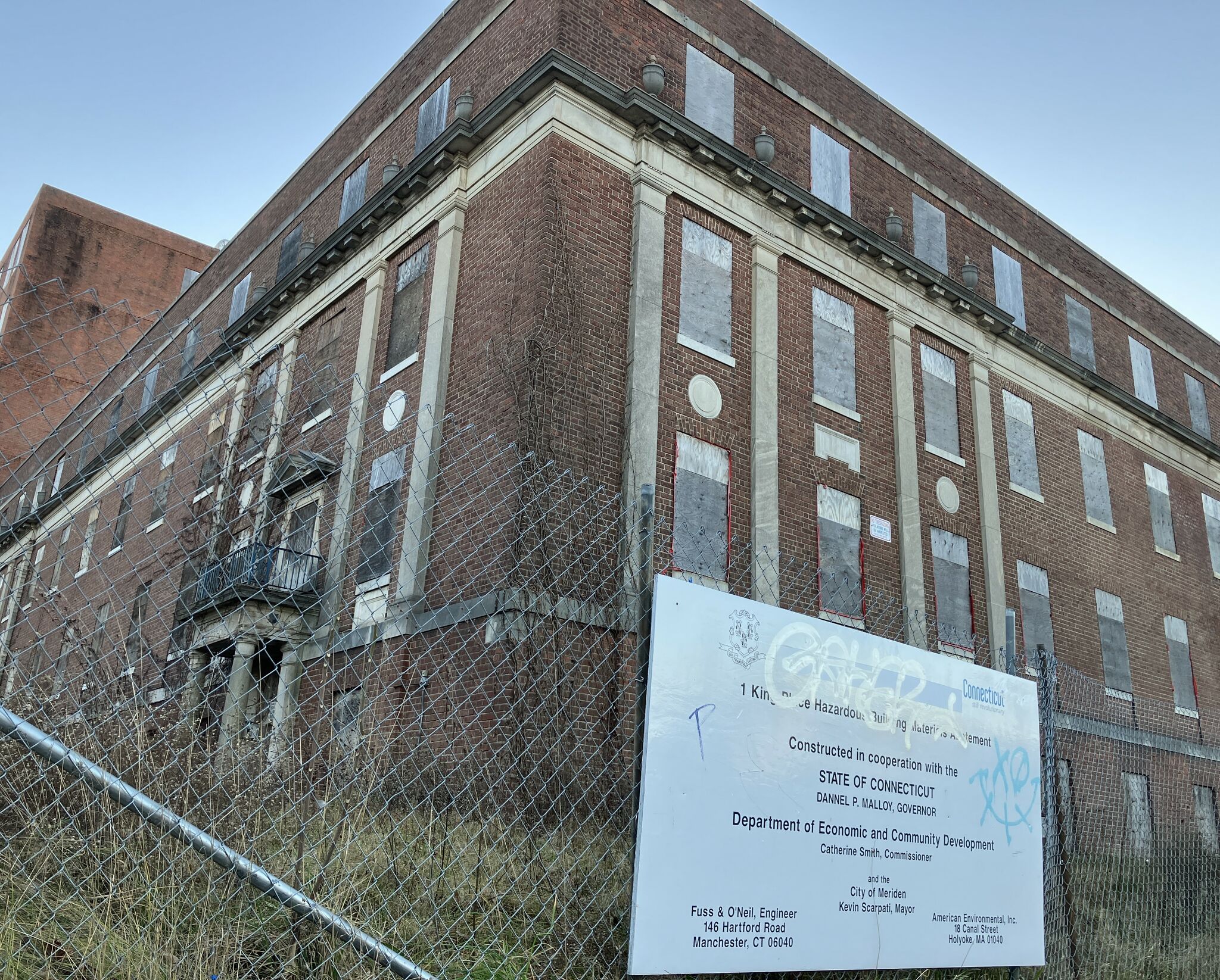 Meriden plans new action on derelict hospital that scars downtown