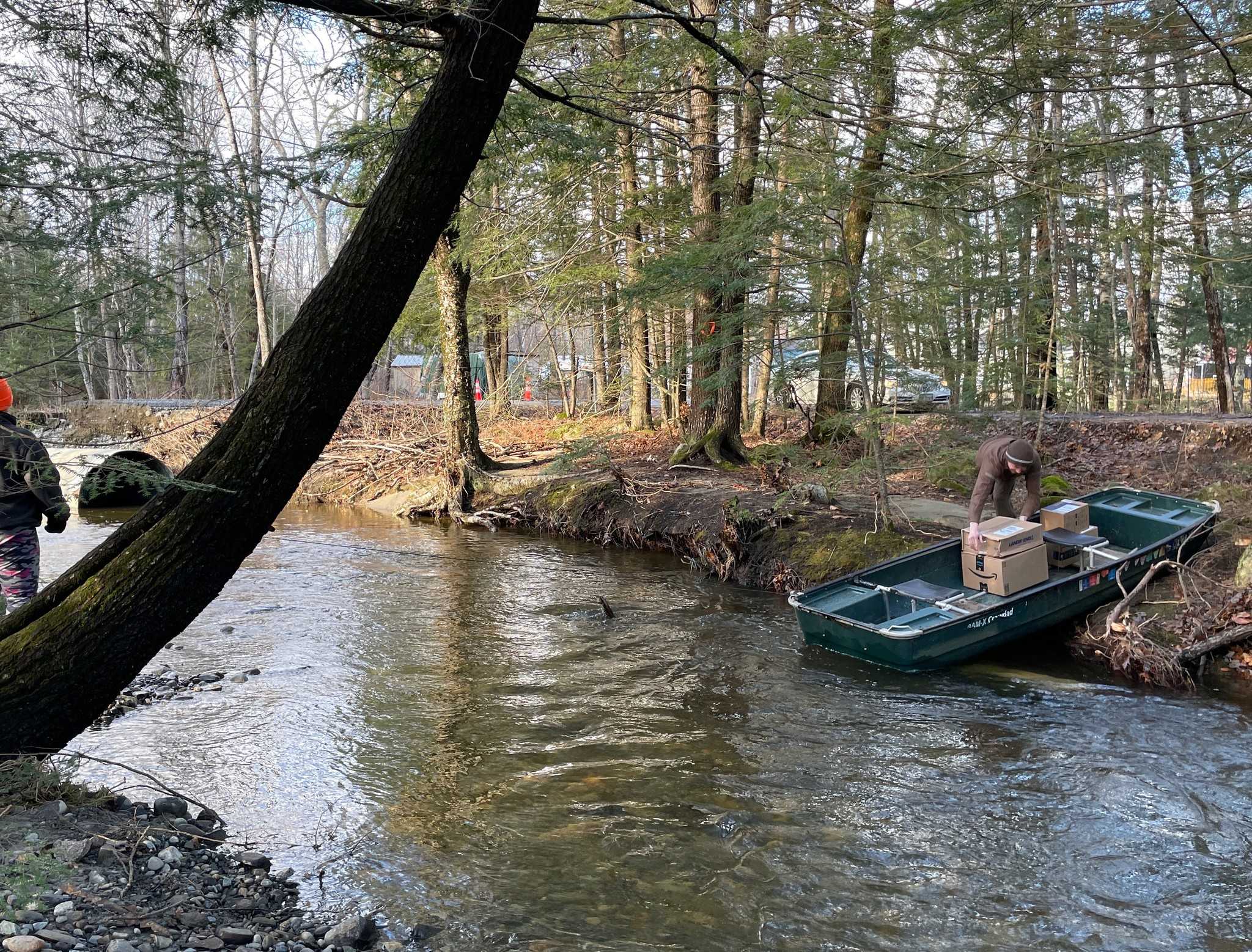 What a delivery: Maine UPS driver is not stopped by flood waters