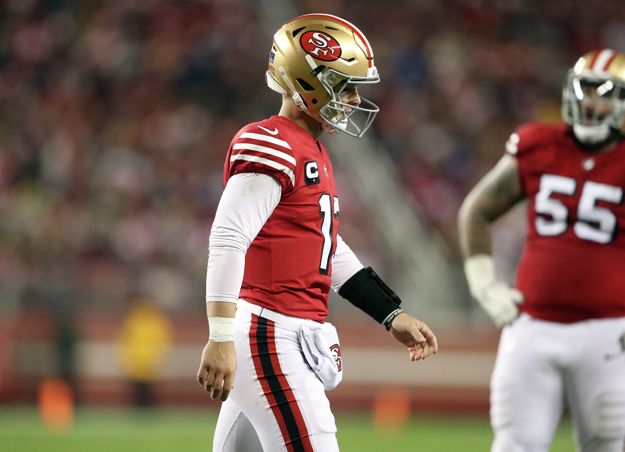 Brock Purdy throws 4 interceptions vs. Ravens, but 49ers keep faith