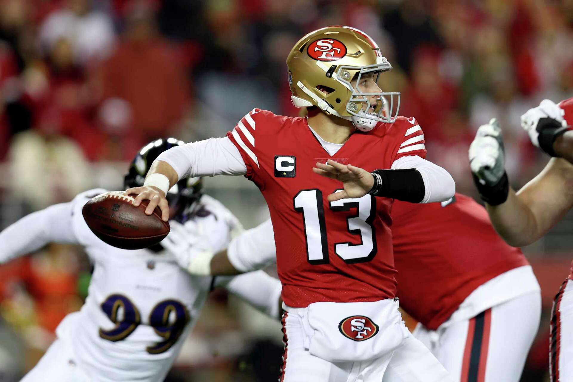 Brock Purdy throws 4 interceptions vs. Ravens, but 49ers keep faith