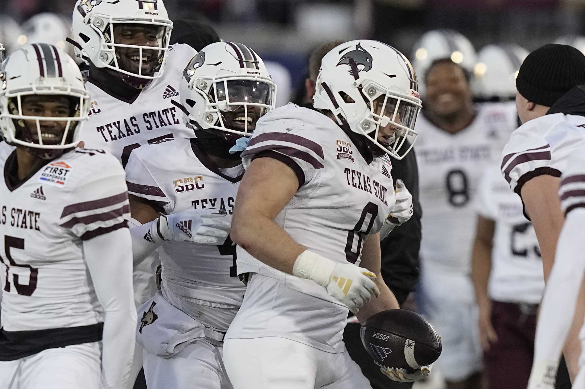 First Responder Bowl: Texas State's defensive TDs fuel rout of Rice