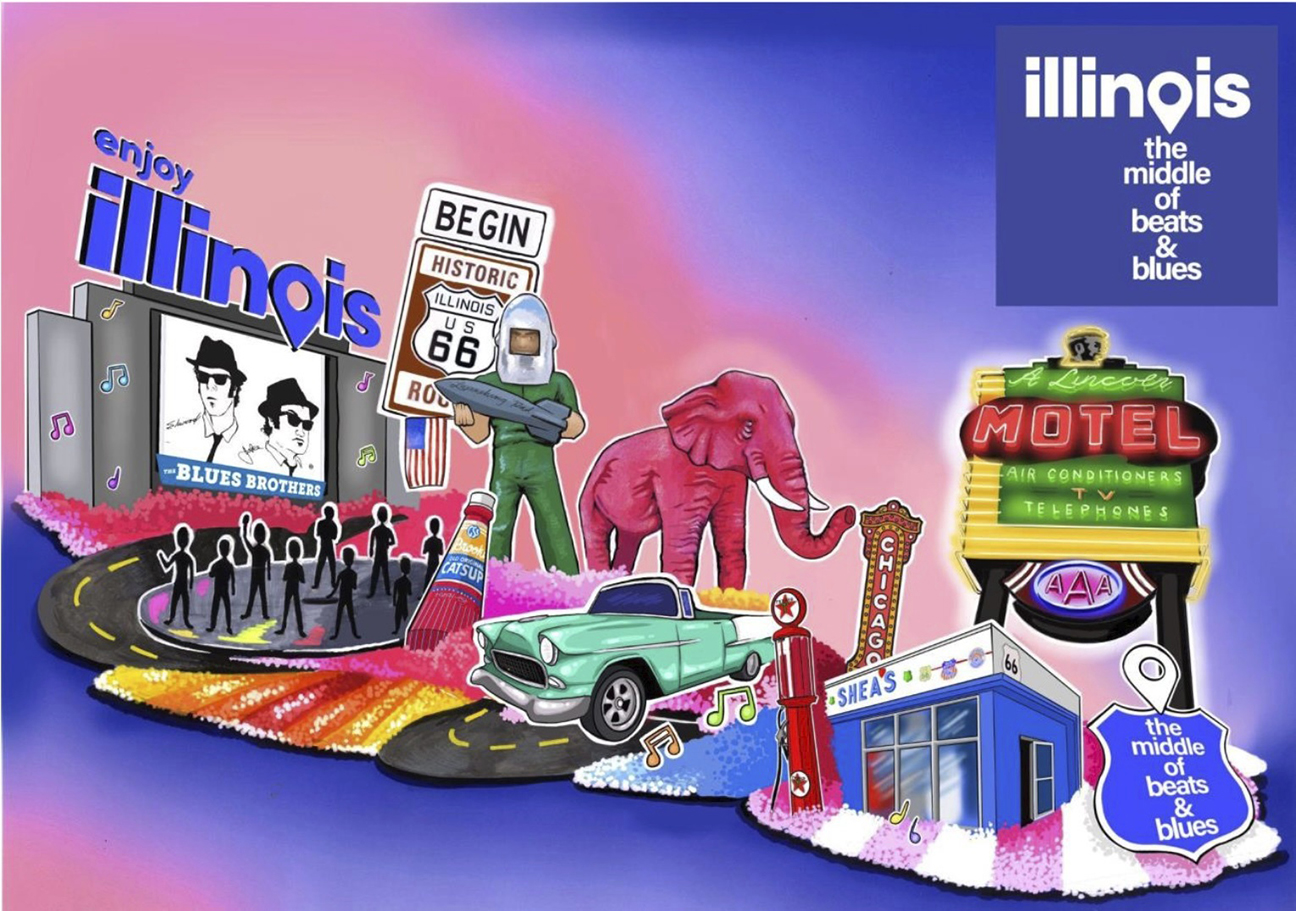 Rose Parade features Illinois' tribute to iconic Route 66