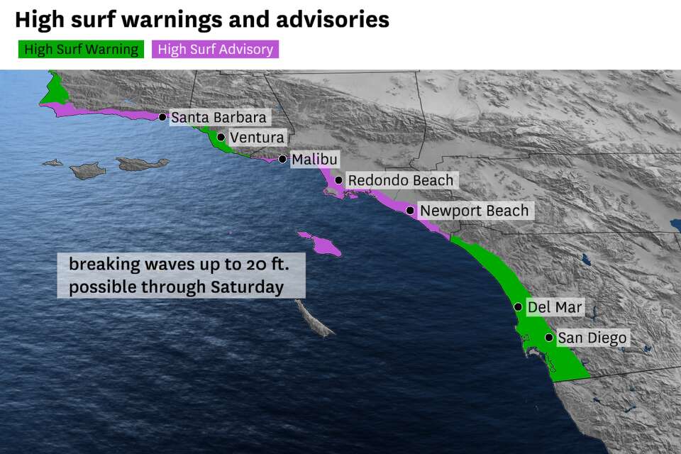 California surf warning: Here's what's causing the dangerous waves