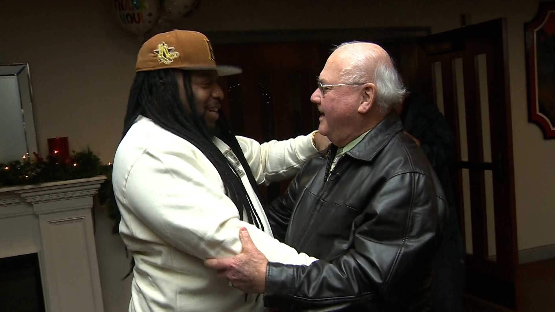 Man reunites with firefighter who rescued him from burning home 45 ...