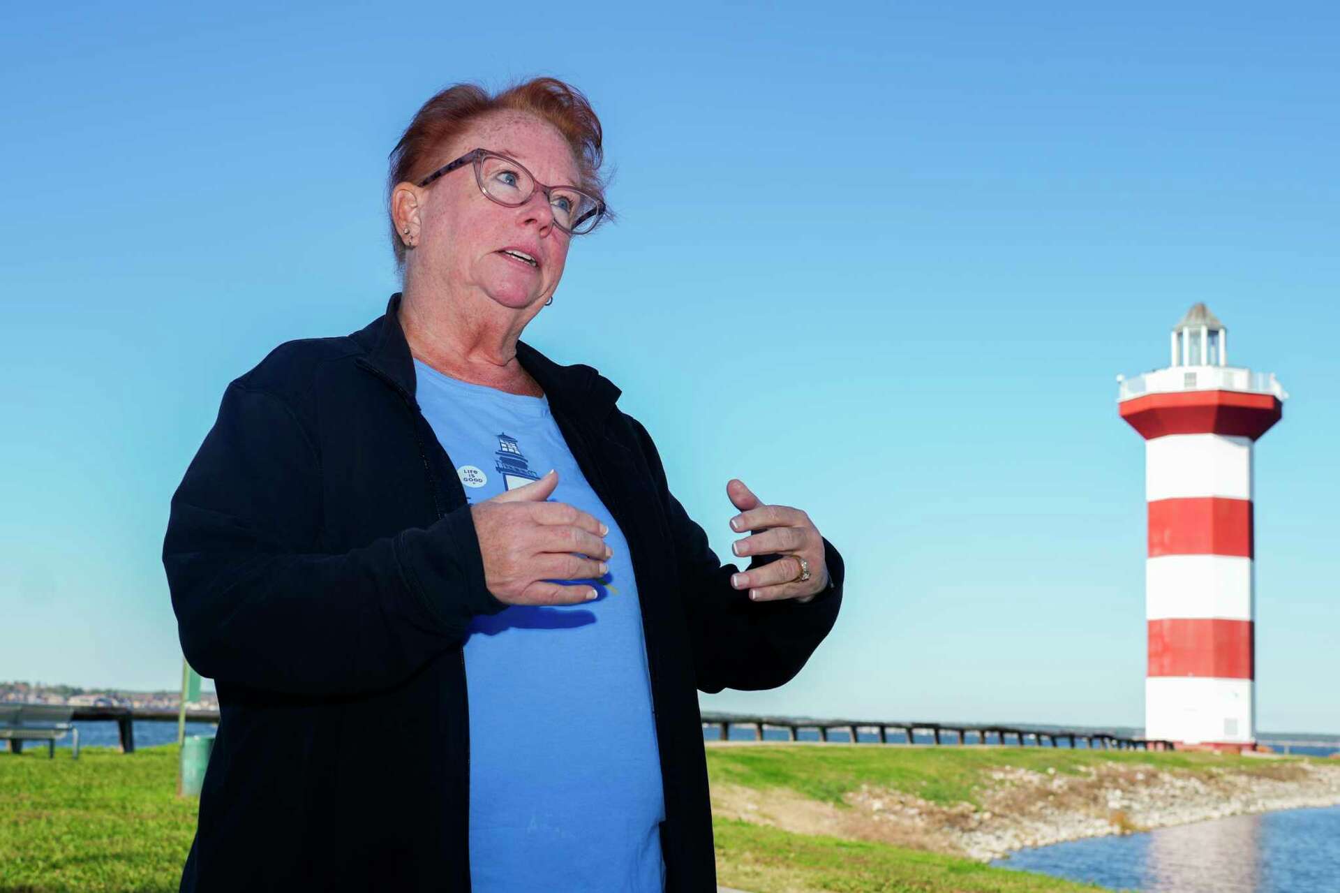 Harbour Town lighthouse is one of Lake Conroe's hidden gems