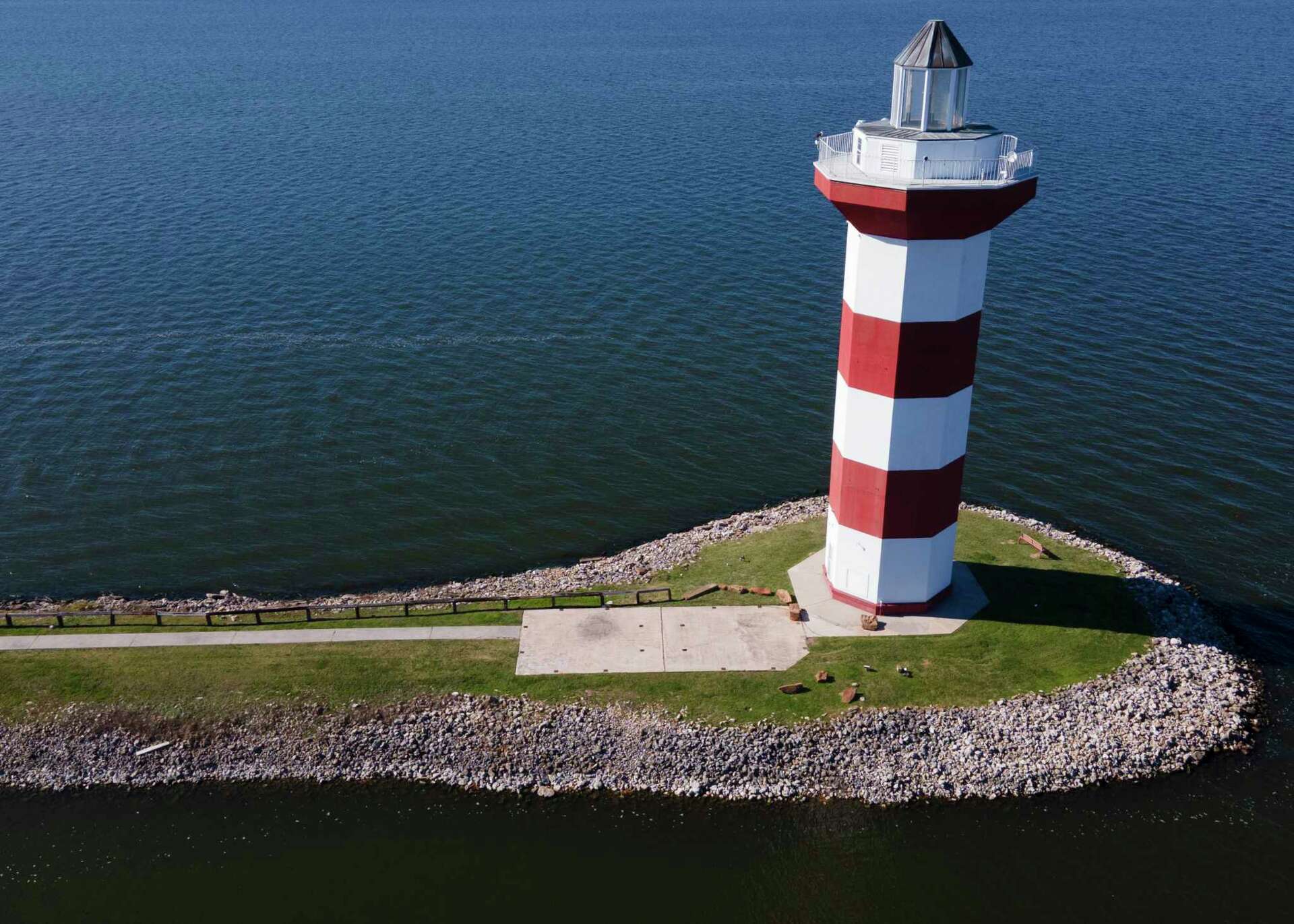 Harbour Town lighthouse is one of Lake Conroe's hidden gems
