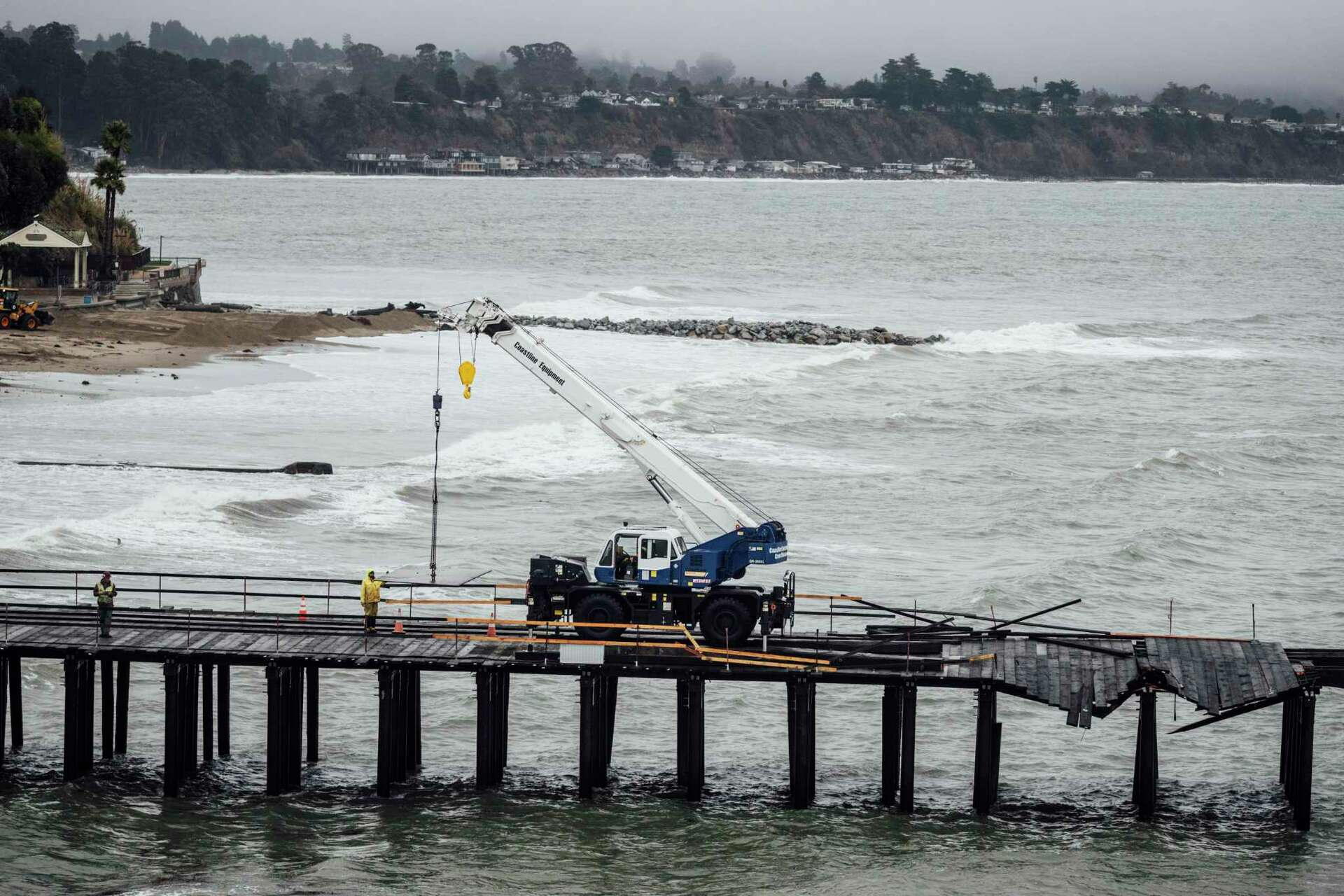 California storm brought huge waves to this coastal town