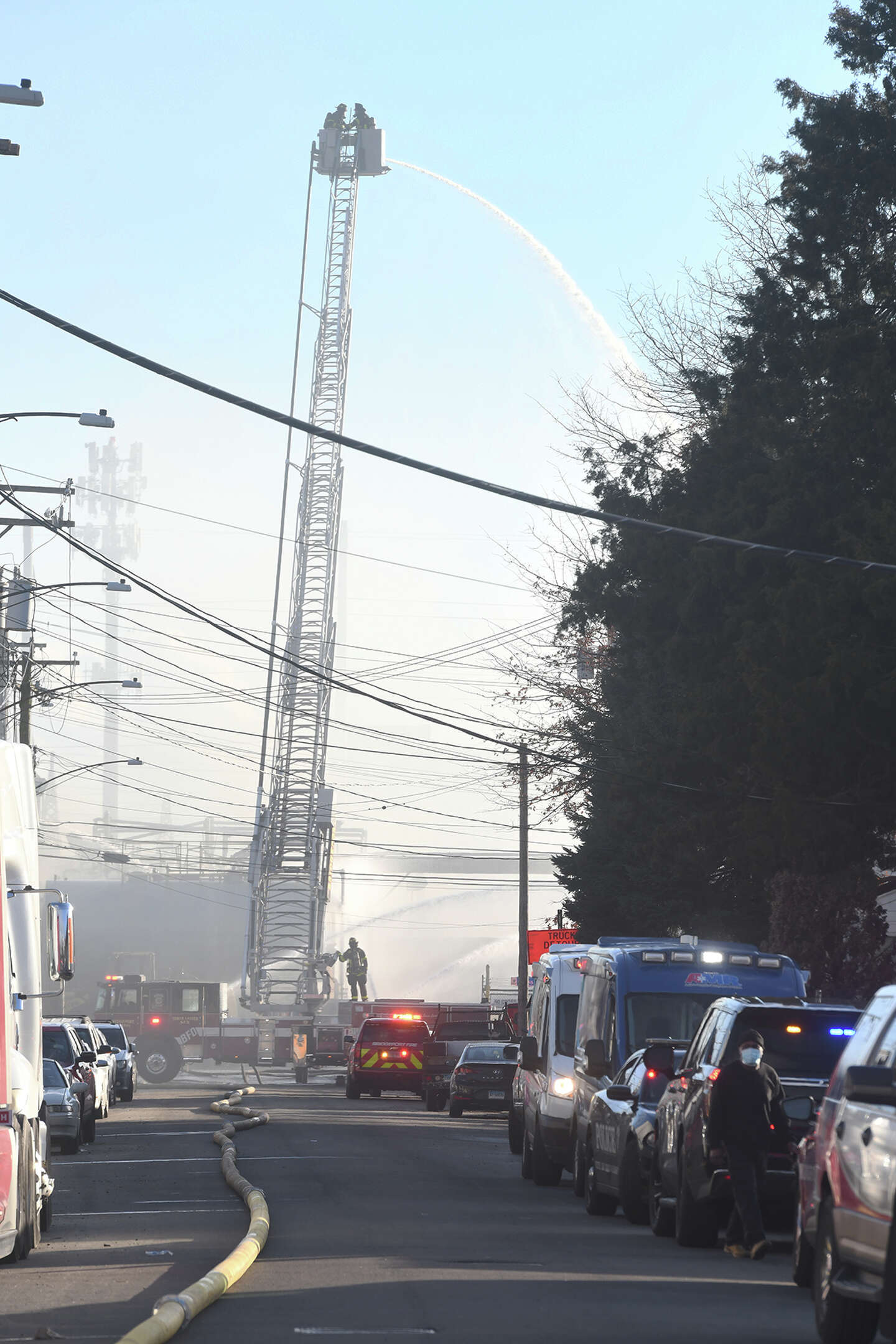 Officials: Explosion and fire at Bridgeport facility injures 3 people