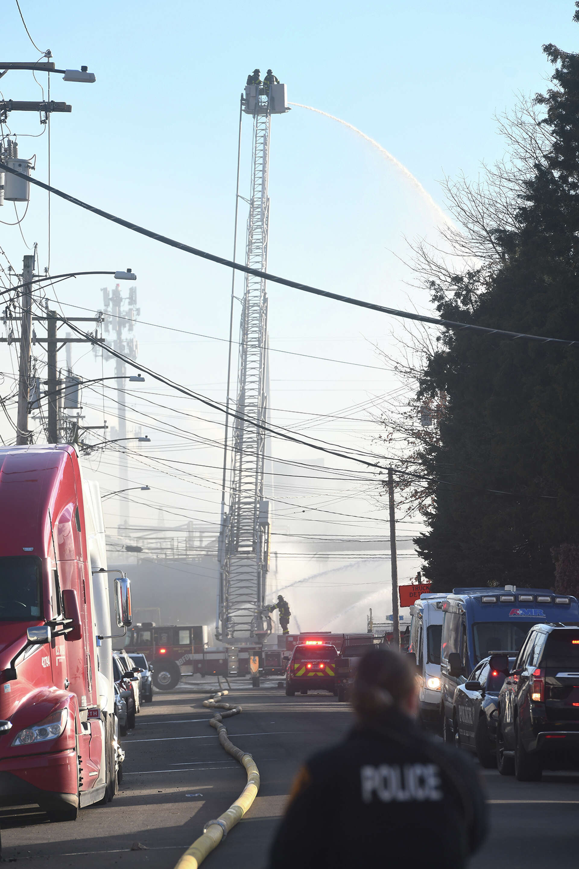 Officials: Explosion and fire at Bridgeport facility injures 3 people
