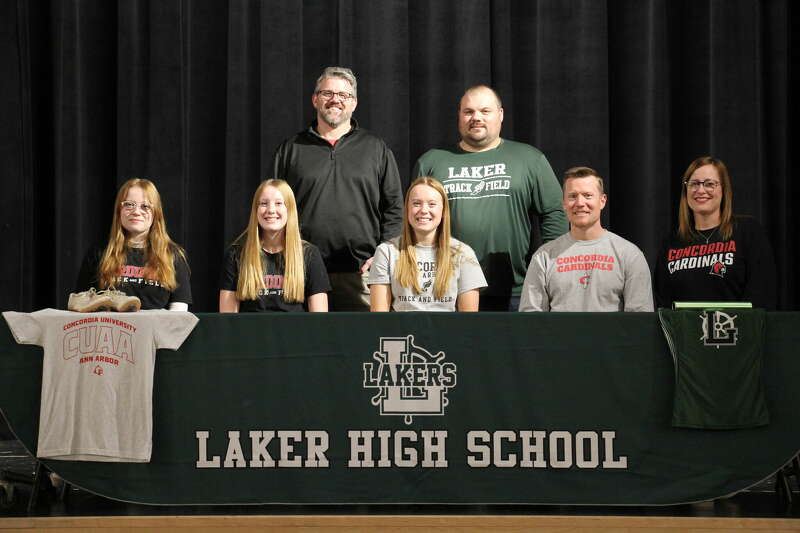 Laker High School gym gets new floor