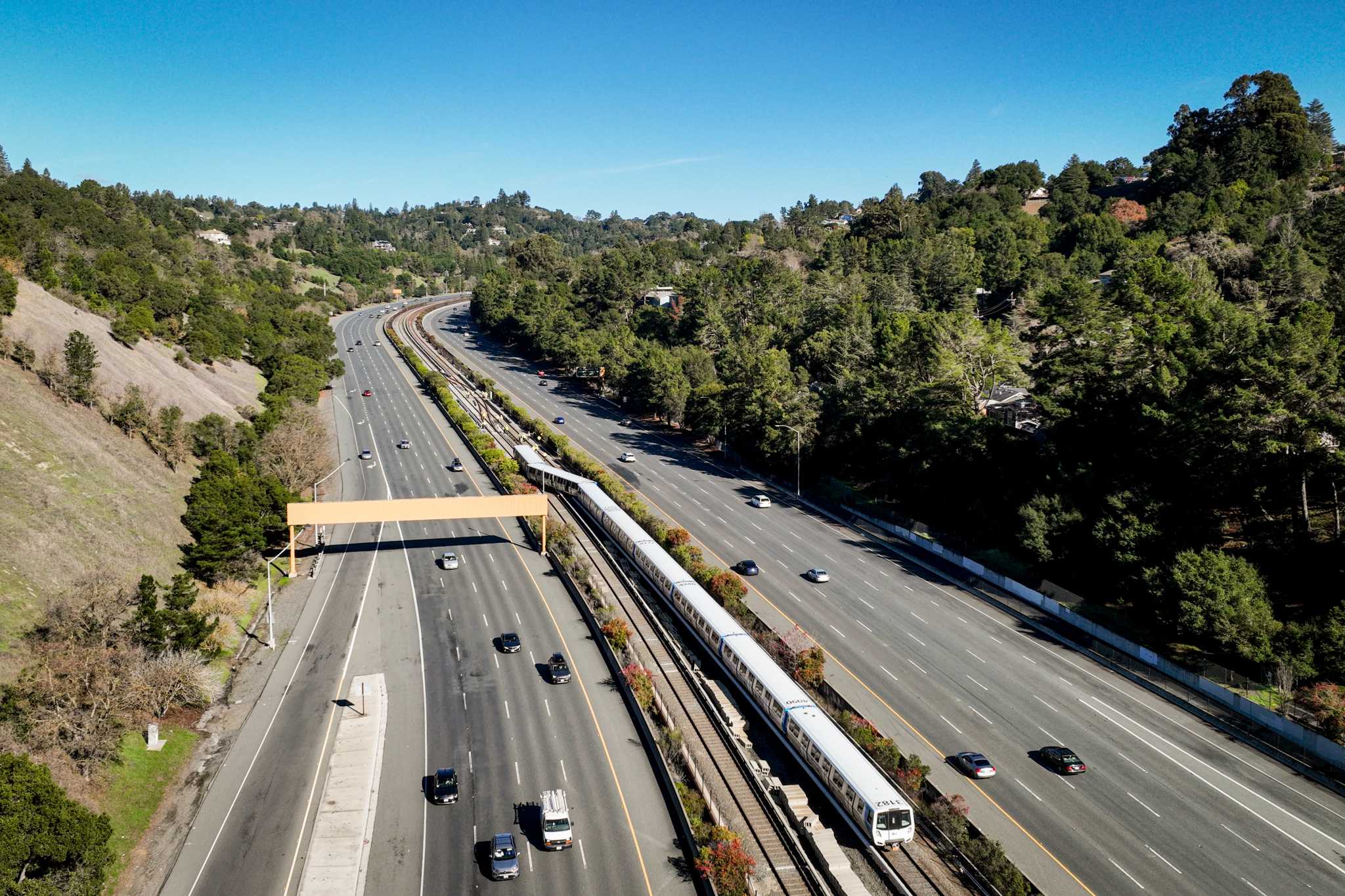 BART’s Yellow Line running on time day after derailment, train fire