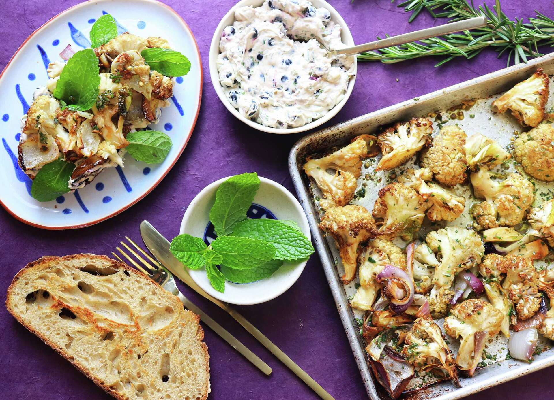 Recipe: Rosemary Cauliflower Toast for the new year