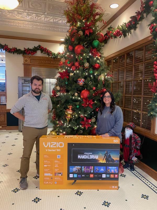 FISH raffles TV for fundraiser