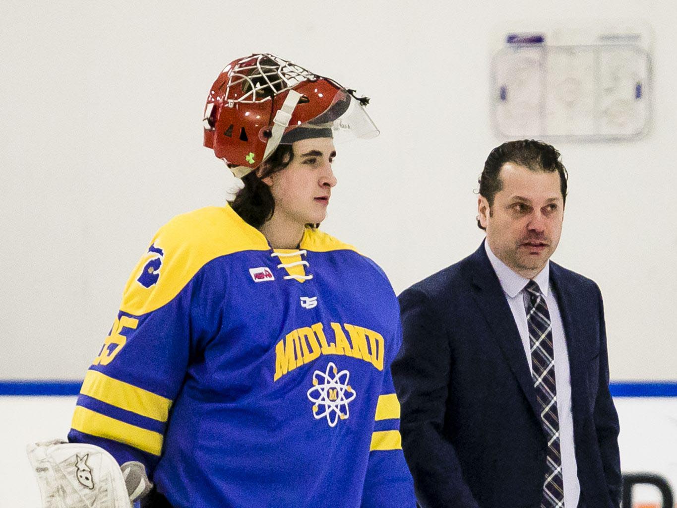 Midland hockey coach Witt gets 100th win