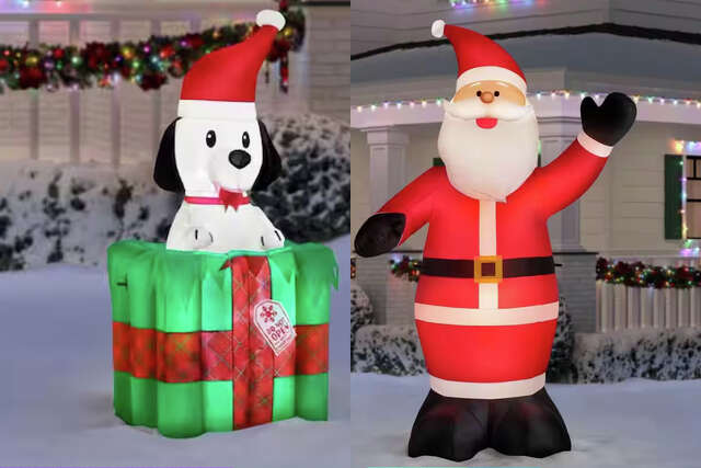 Christmas inflatables are 75% off at Home Depot right now