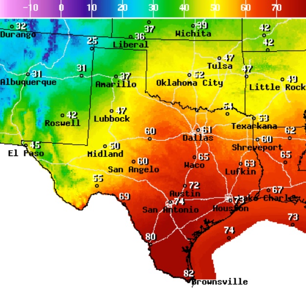High winds and high temperature projected for Monday in Laredo by NWS