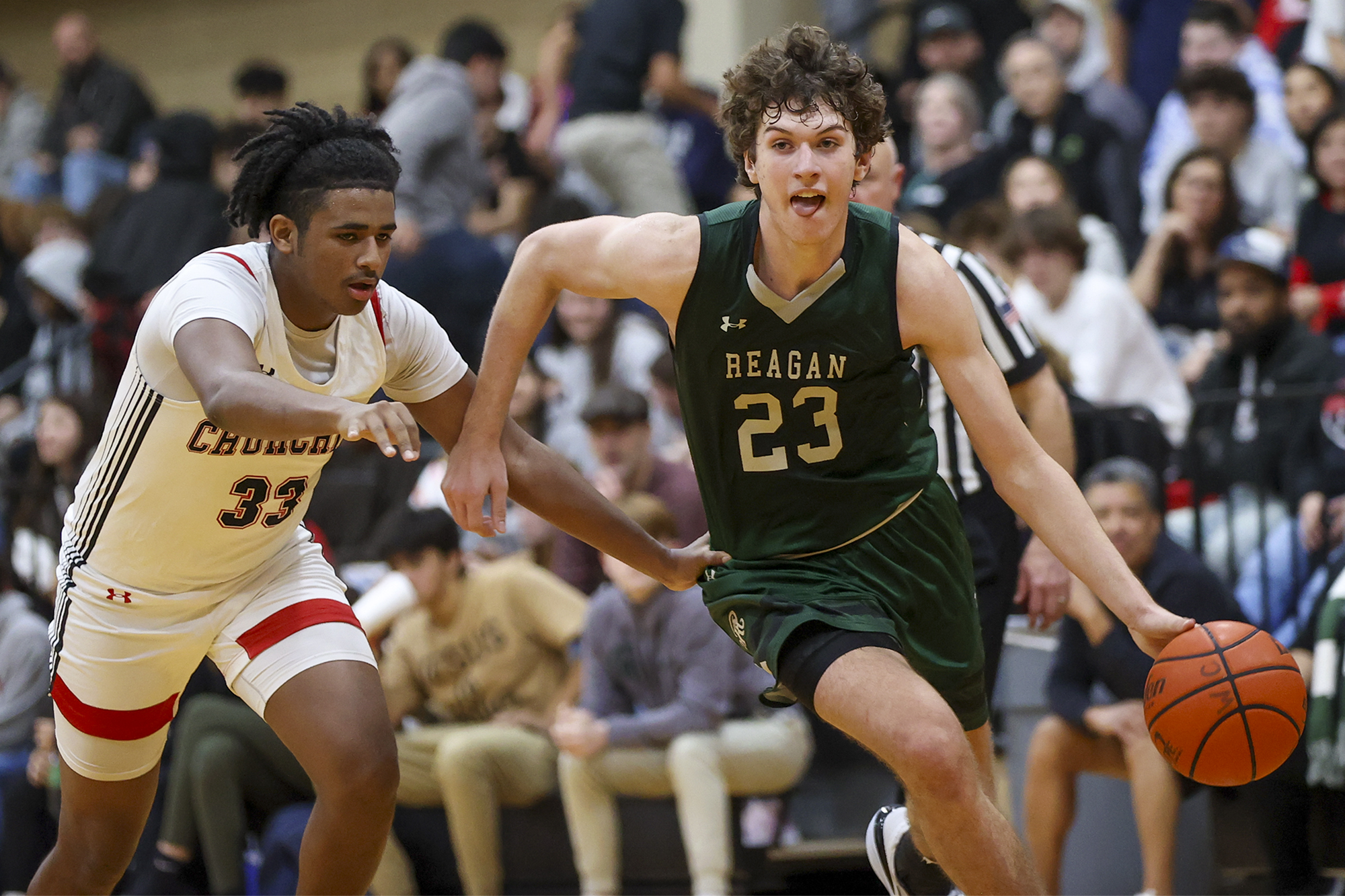 Reagan boys basketball team gets past Churchill