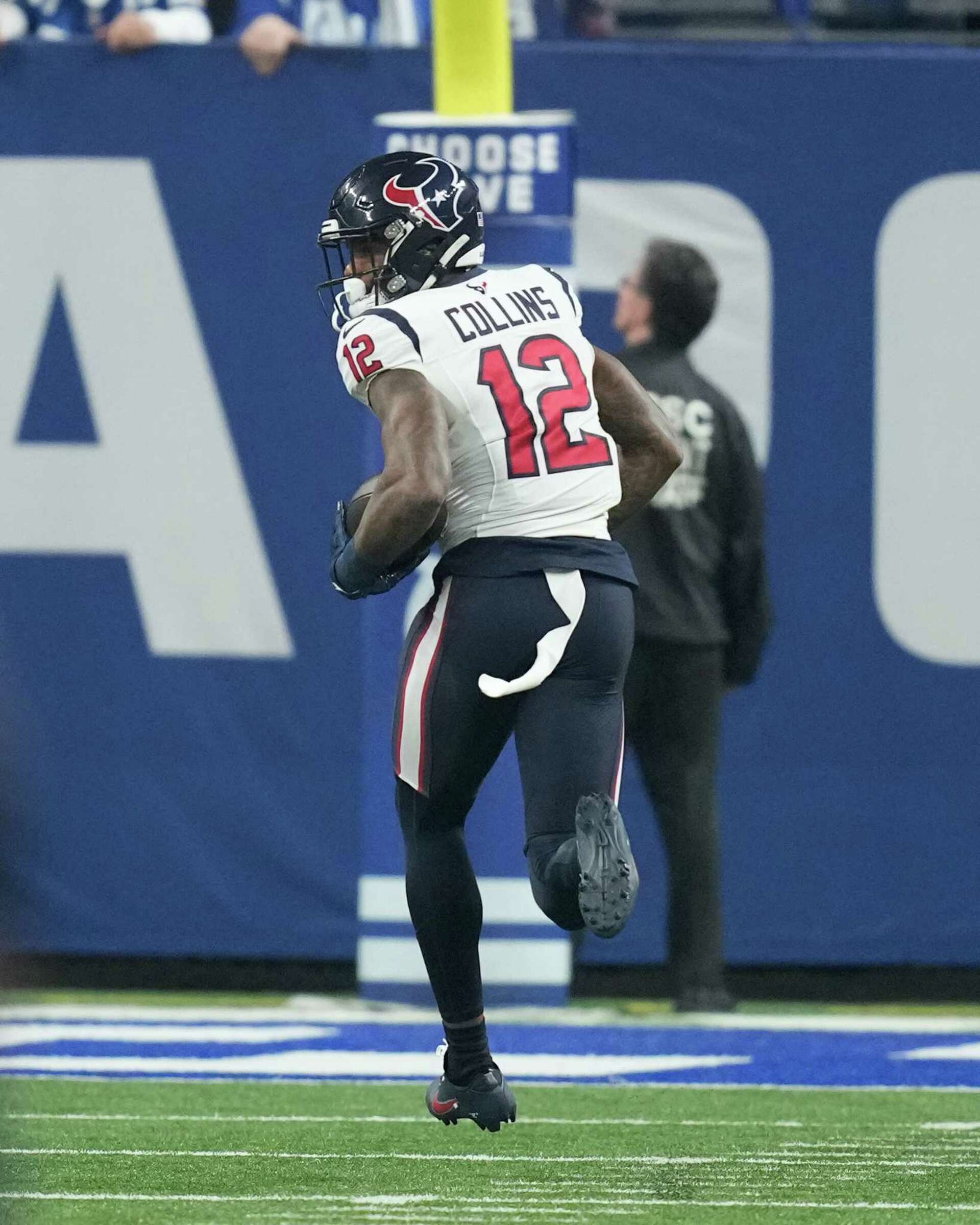 Hannah McNair, wife of Texans CEO, yells 'Let's go!' into ESPN camera