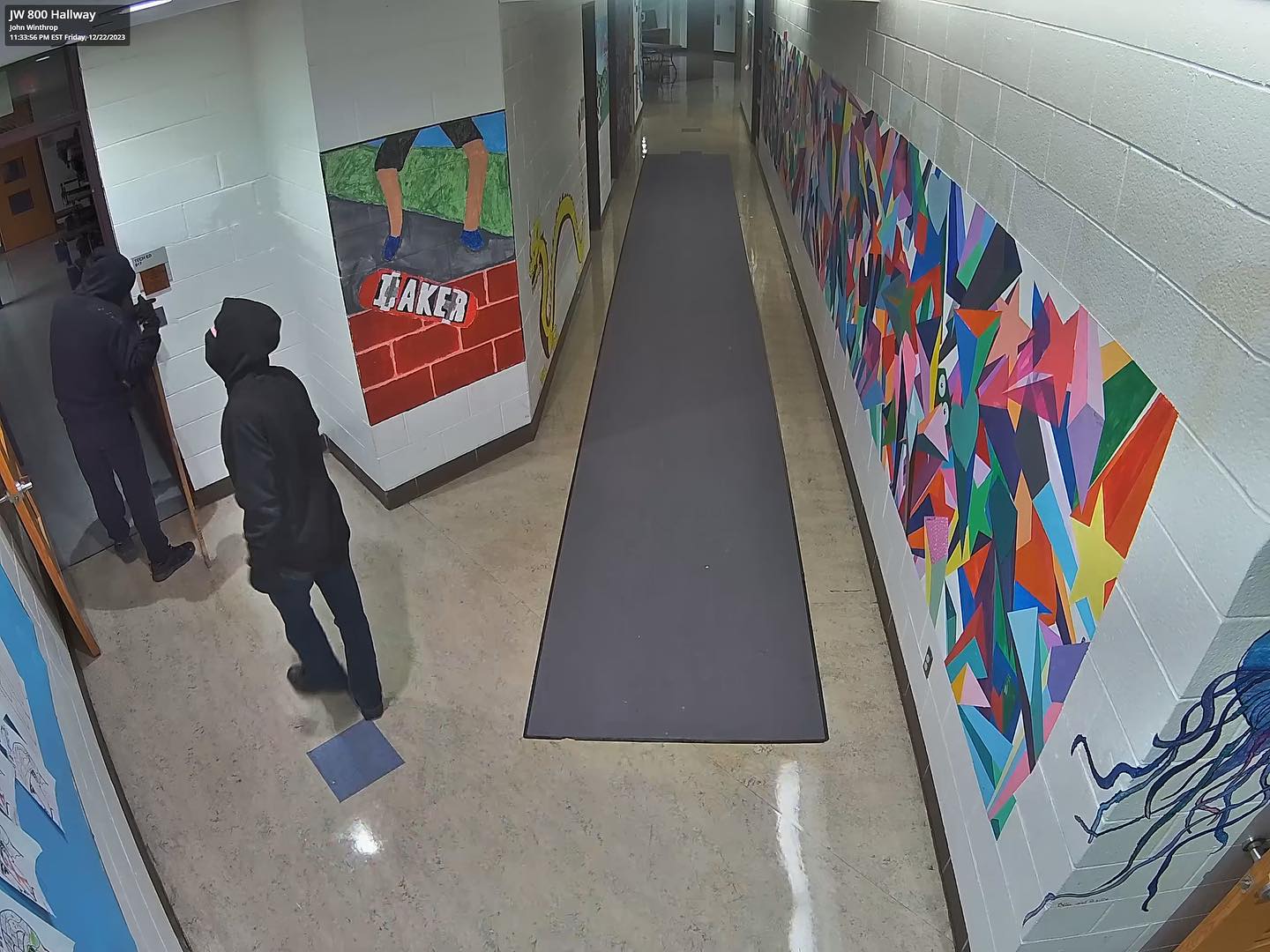 CT state police: 2 vandals who broke into Deep River school at-large