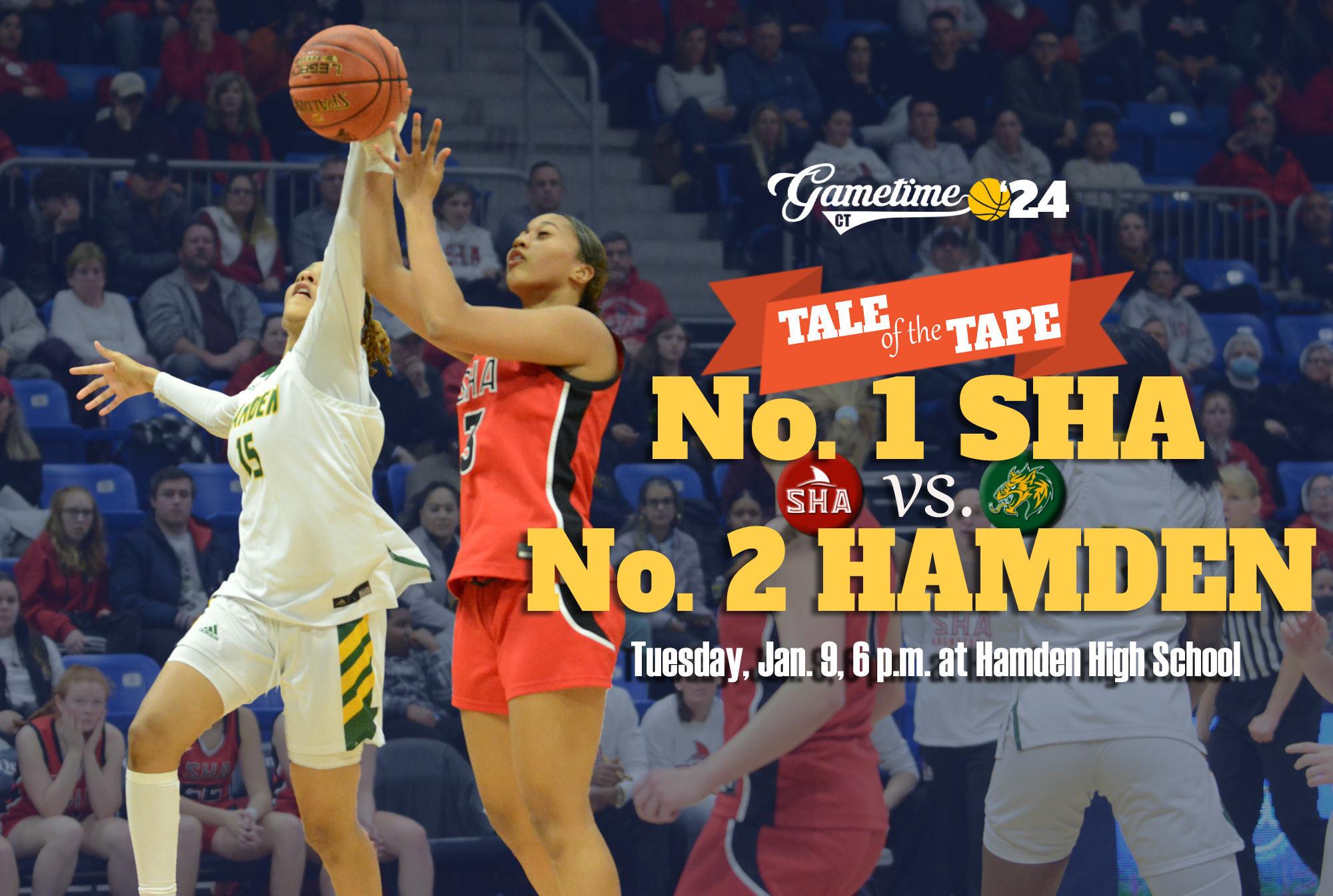 Tale of the Tape: No. 1 SHA vs. No. 2 Hamden CT girls basketball.