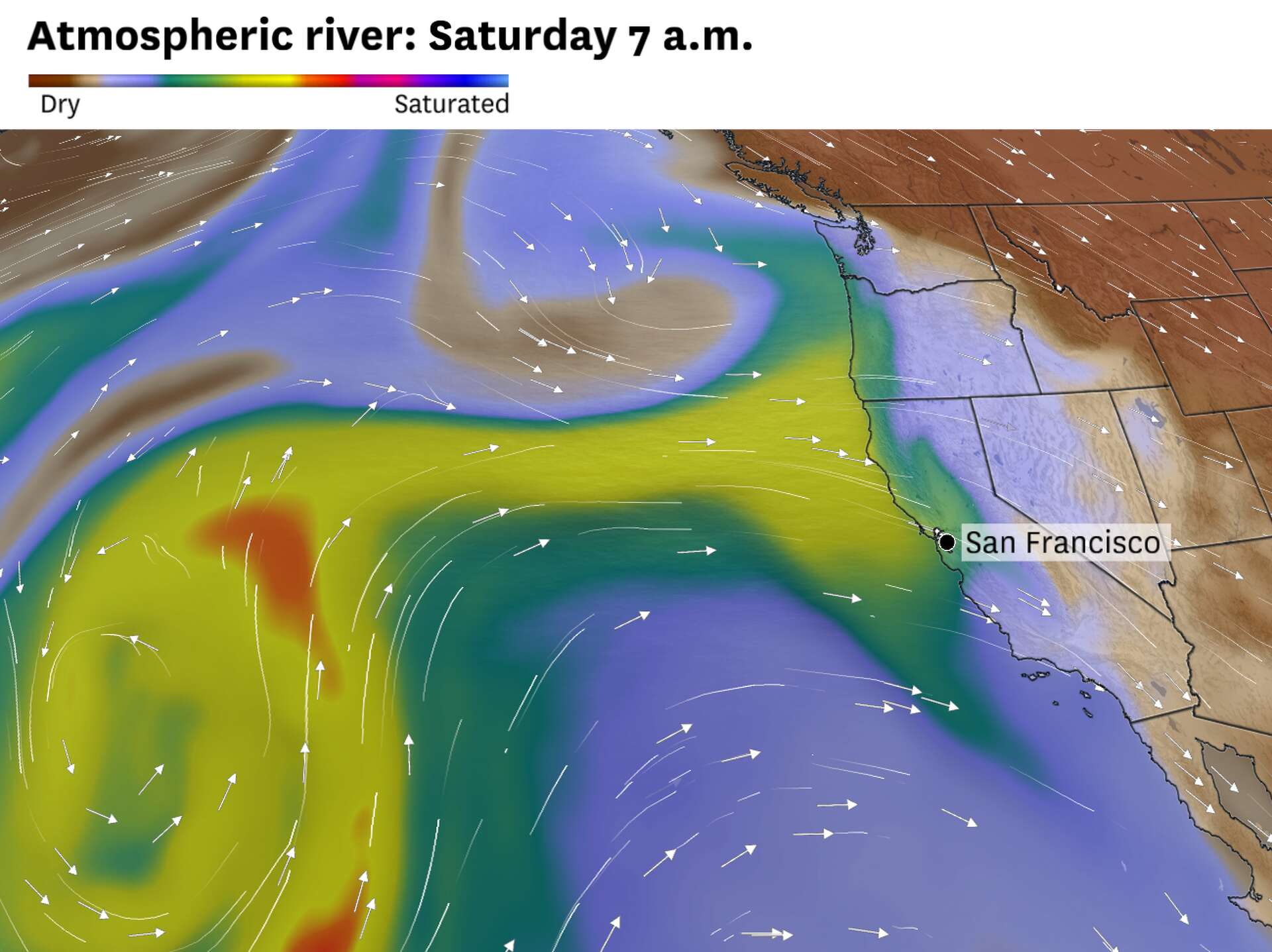 An atmospheric river storm is coming to California. More rain looms