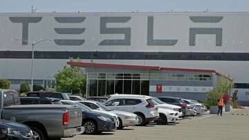 Police Fire Pepper Balls At Protesters Near Tesla Plant