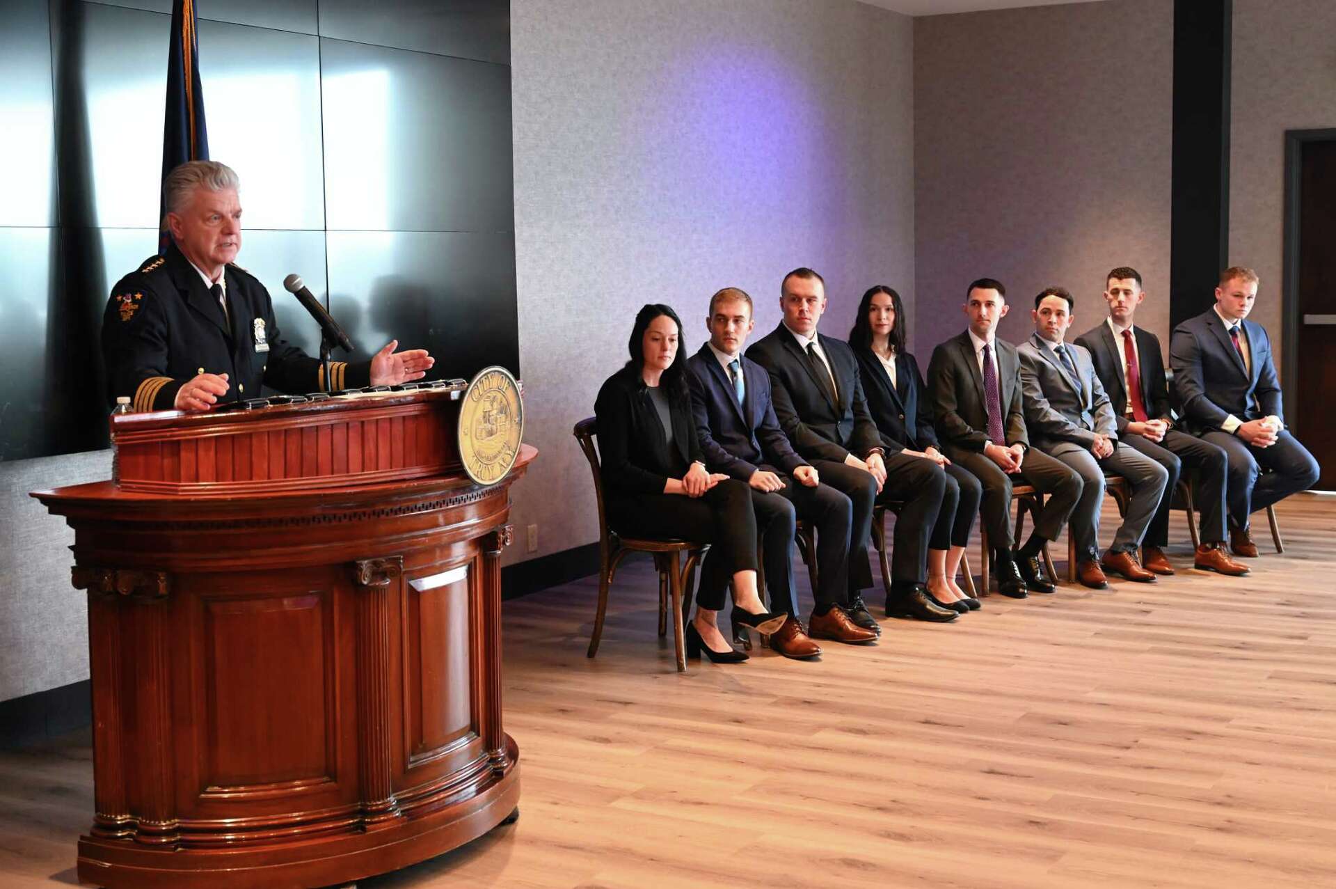 New Troy police officers sworn in