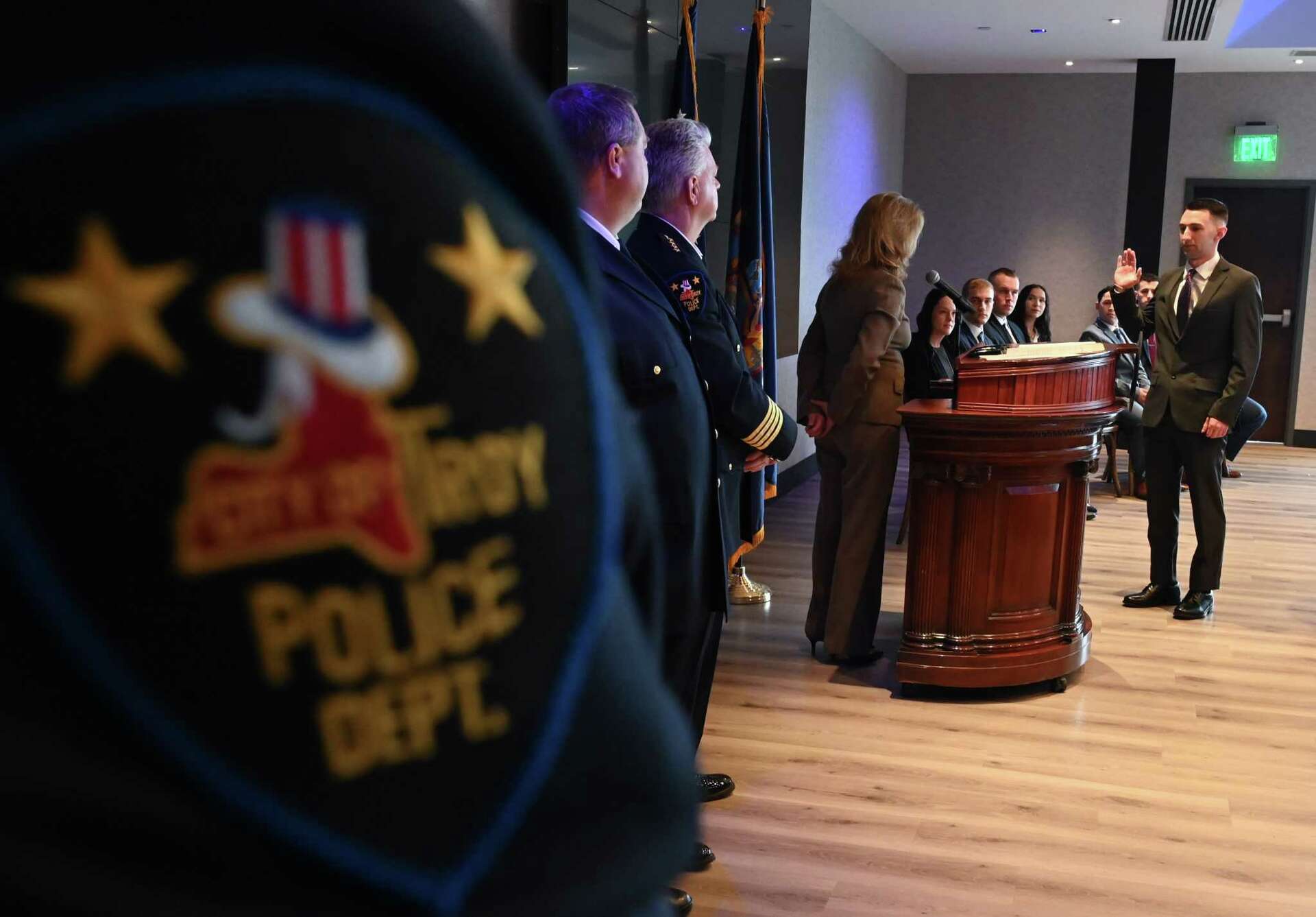 New Troy police officers sworn in