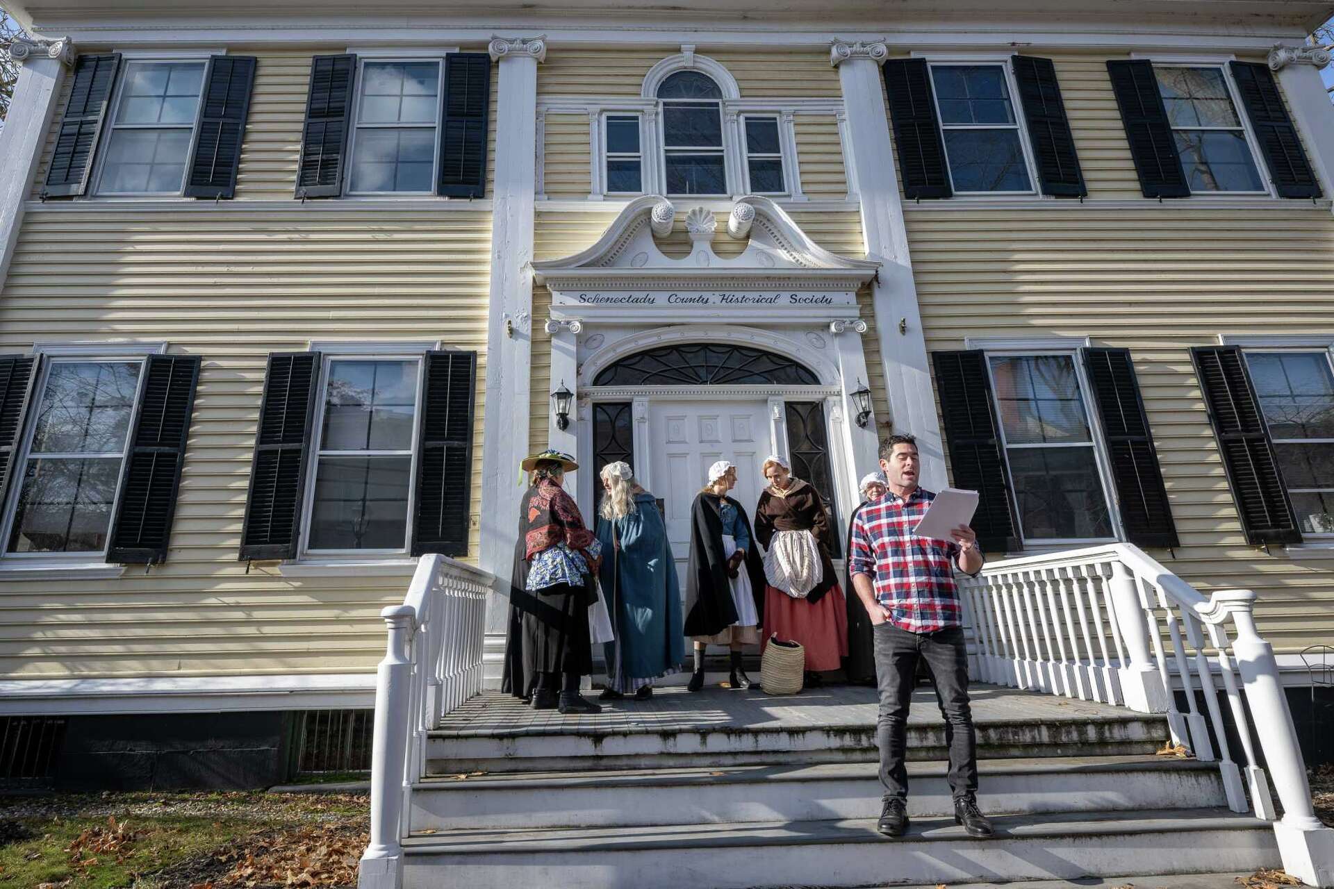 Photos: Reenactors raise Liberty flag in Schenectady