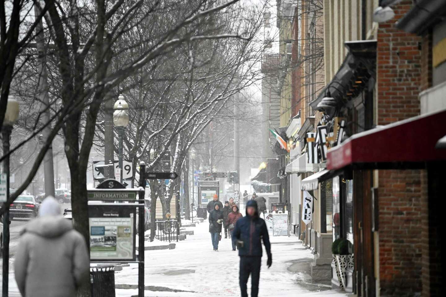 Meteorologists now say Albany will get 1-2 inches of snow