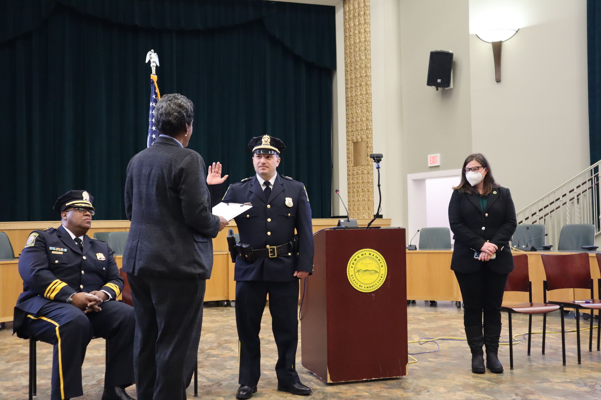New Hamden Police Chief Edward Page Reynolds sworn in