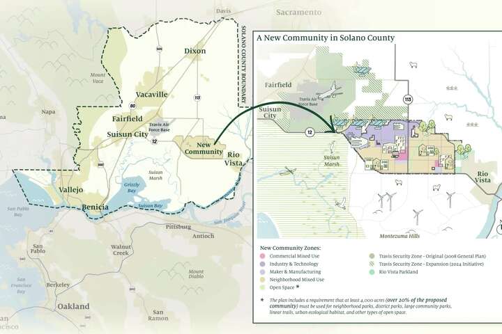First map of proposed utopian Calif. city in Solano County is released
