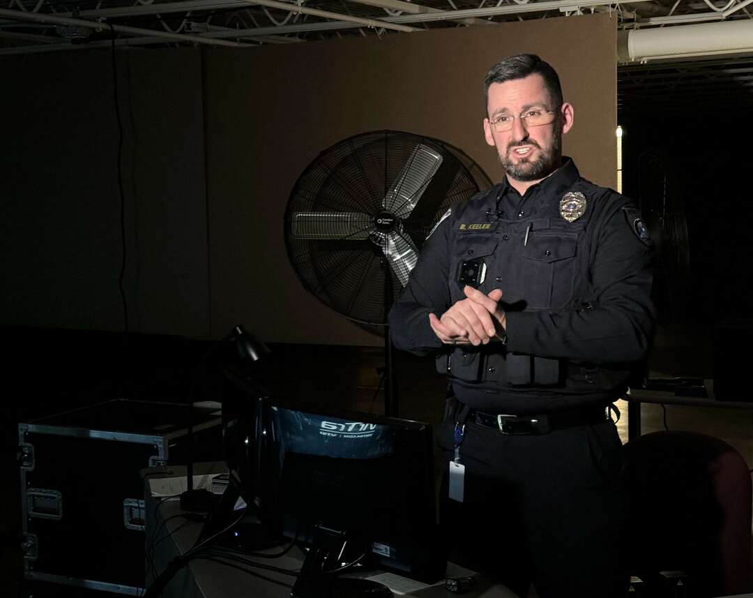 Midland police train with simulator to help with de-escalation