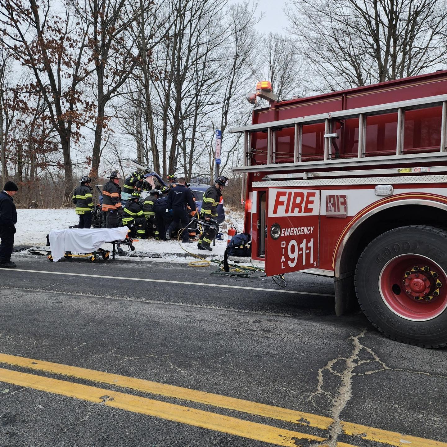 Two hospitalized after head-on crash in Danbury, fire officials say